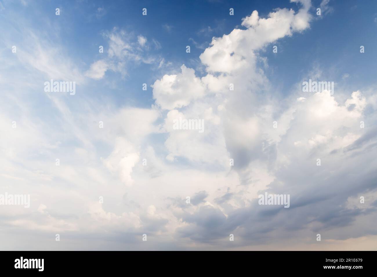 A beautiful scenic view of the sky with clouds, showcasing the natural ...