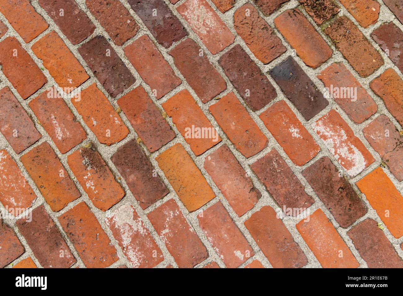 Texture and detail of a brick footpath. Wallpaper or stone backdrop Stock Photo - Alamy