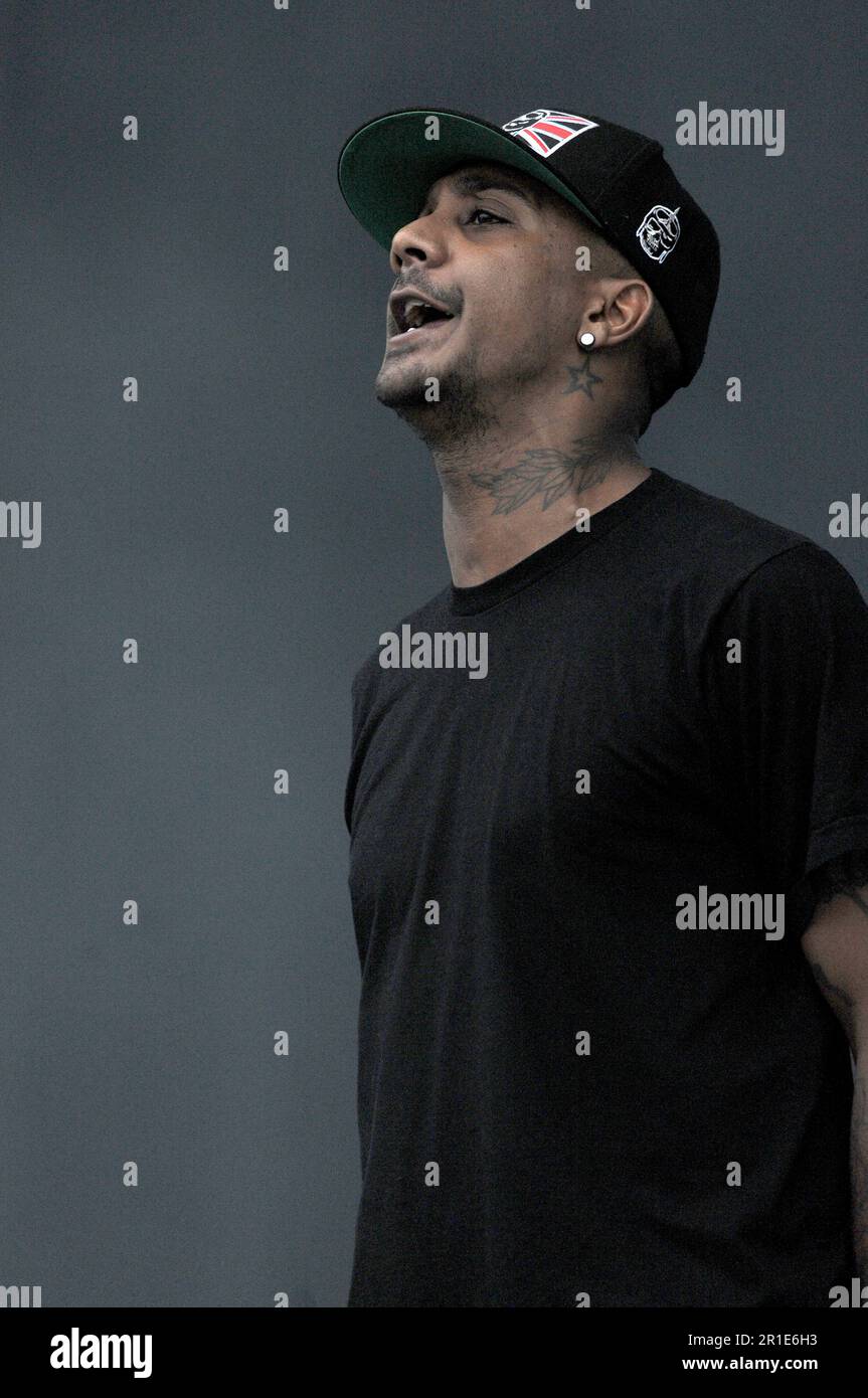 Milan Italy 2012-06-07 : MC Rage of Chase and Status performing at the ...