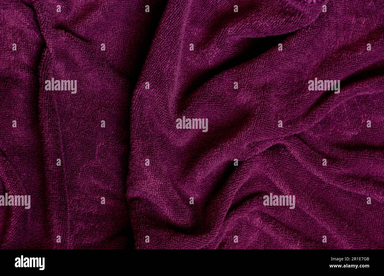 purple terry background in a fold close-up Stock Photo - Alamy