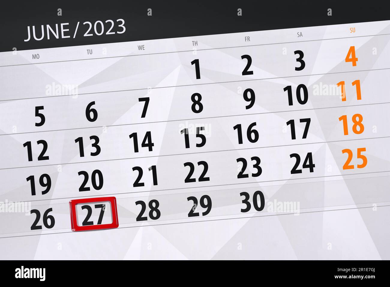 Calendar 2023, deadline, day, month, page, organizer, date, June ...