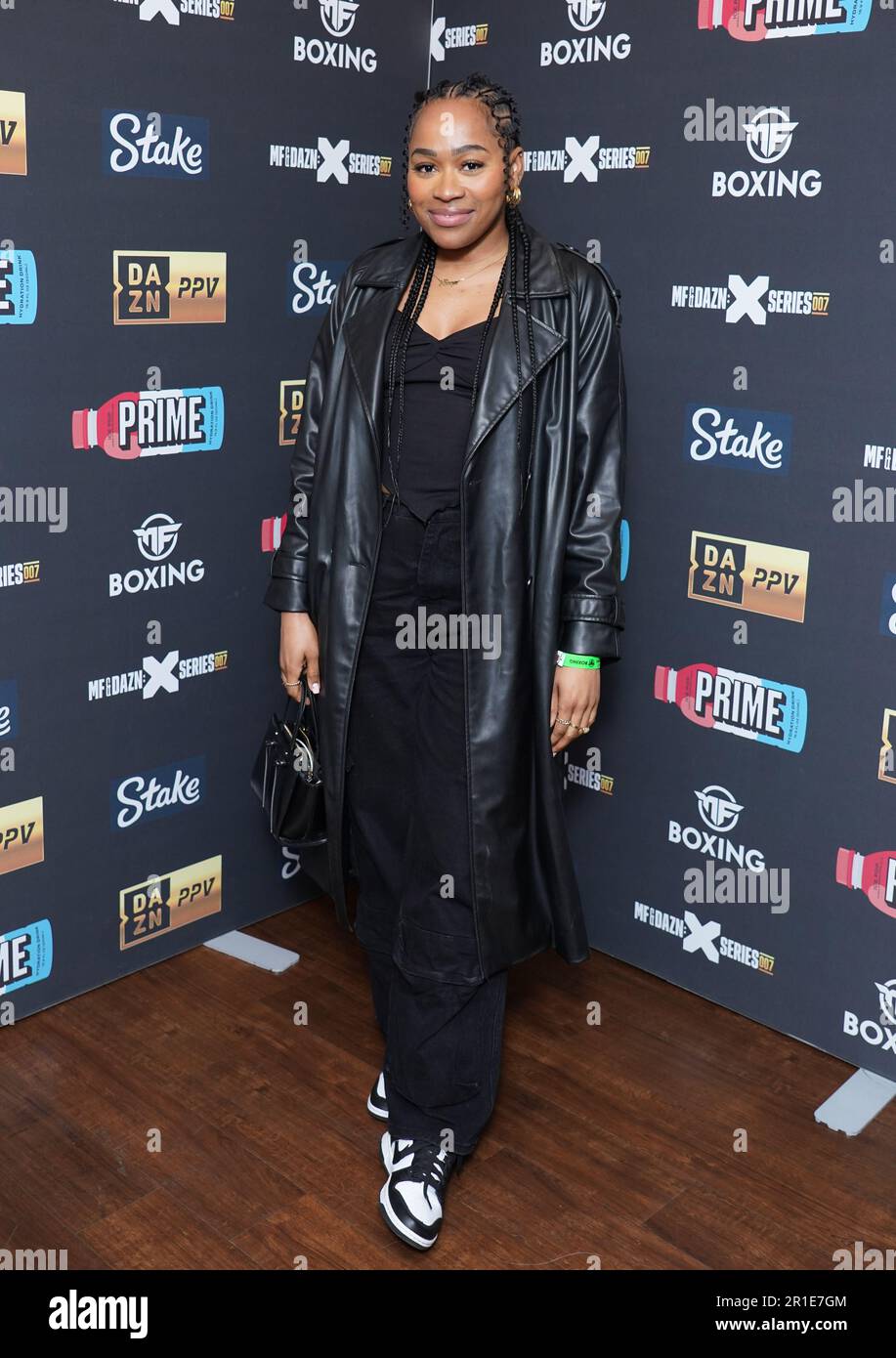 Shayna Marie arriving for the KSI vs Joe Fournier boxing match at OVO ...