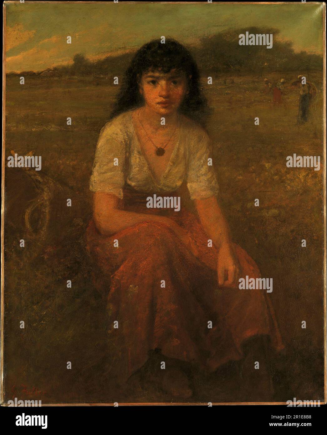 The Quadroon. George Fuller. 1880 Stock Photo - Alamy