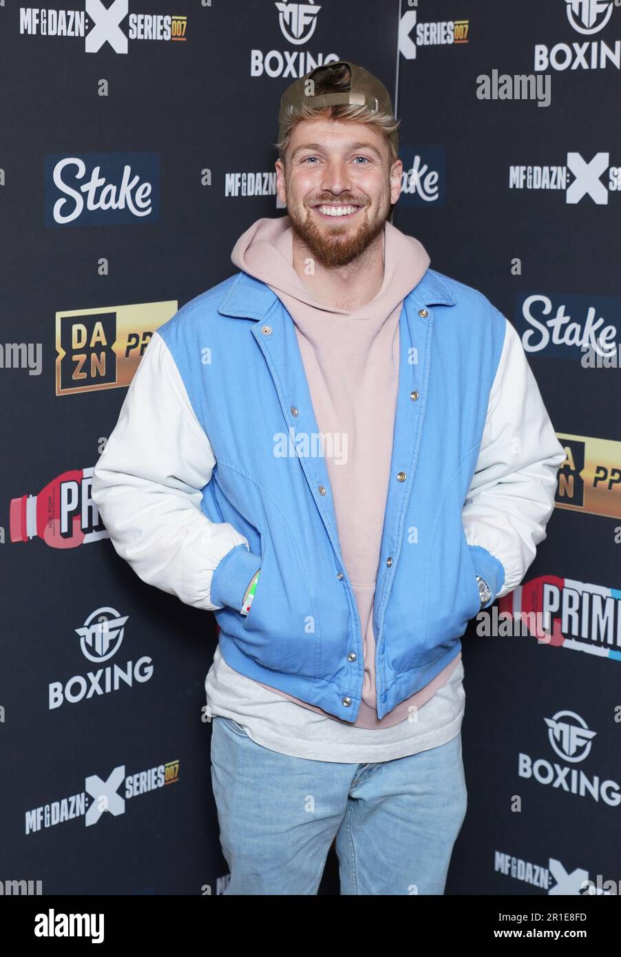 Sam Thompson arriving for the KSI vs Joe Fournier boxing match at OVO ...