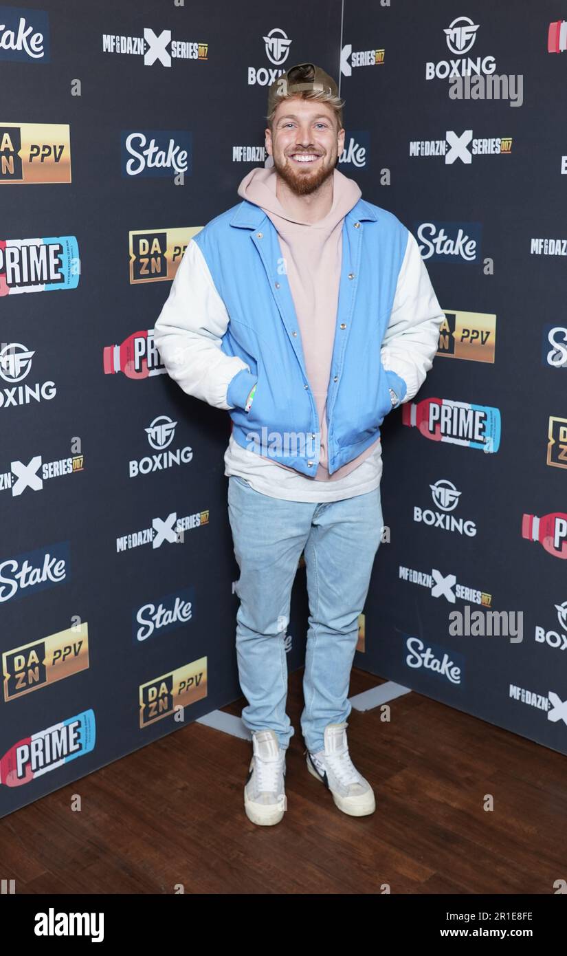 Sam Thompson arriving for the KSI vs Joe Fournier boxing match at OVO ...