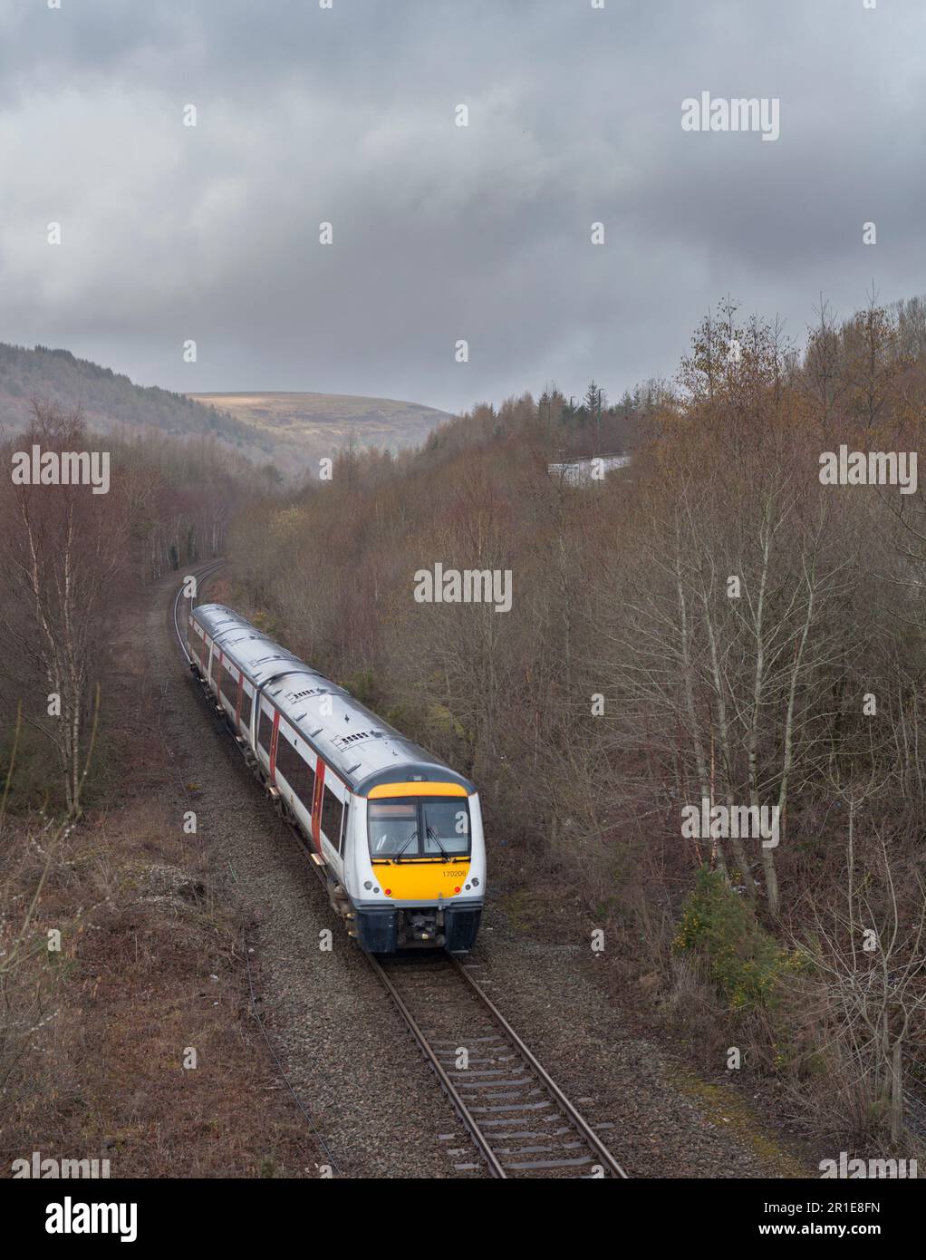 Transport For Wales class 170 turbostar train 170206 passing Cwm ...