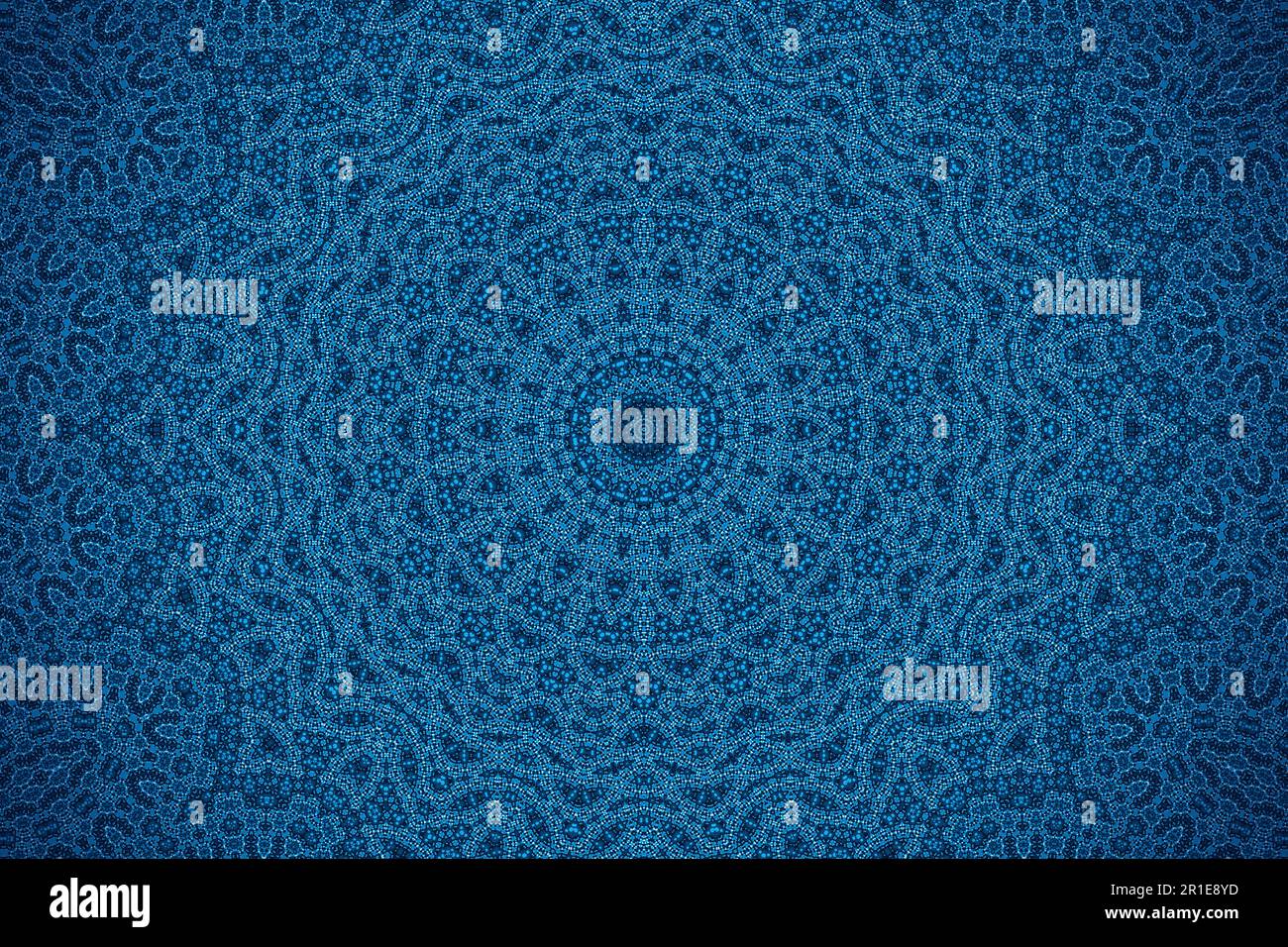 Blue background with abstract radial pattern Stock Photo - Alamy