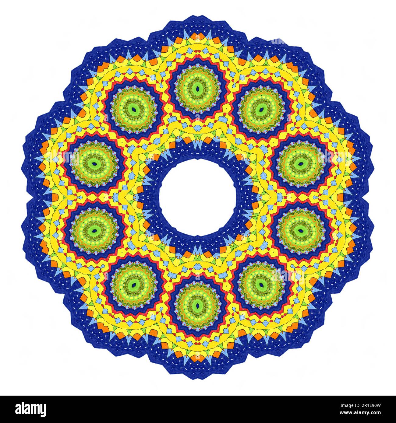 Color abstract radial pattern on white background Stock Photo - Alamy