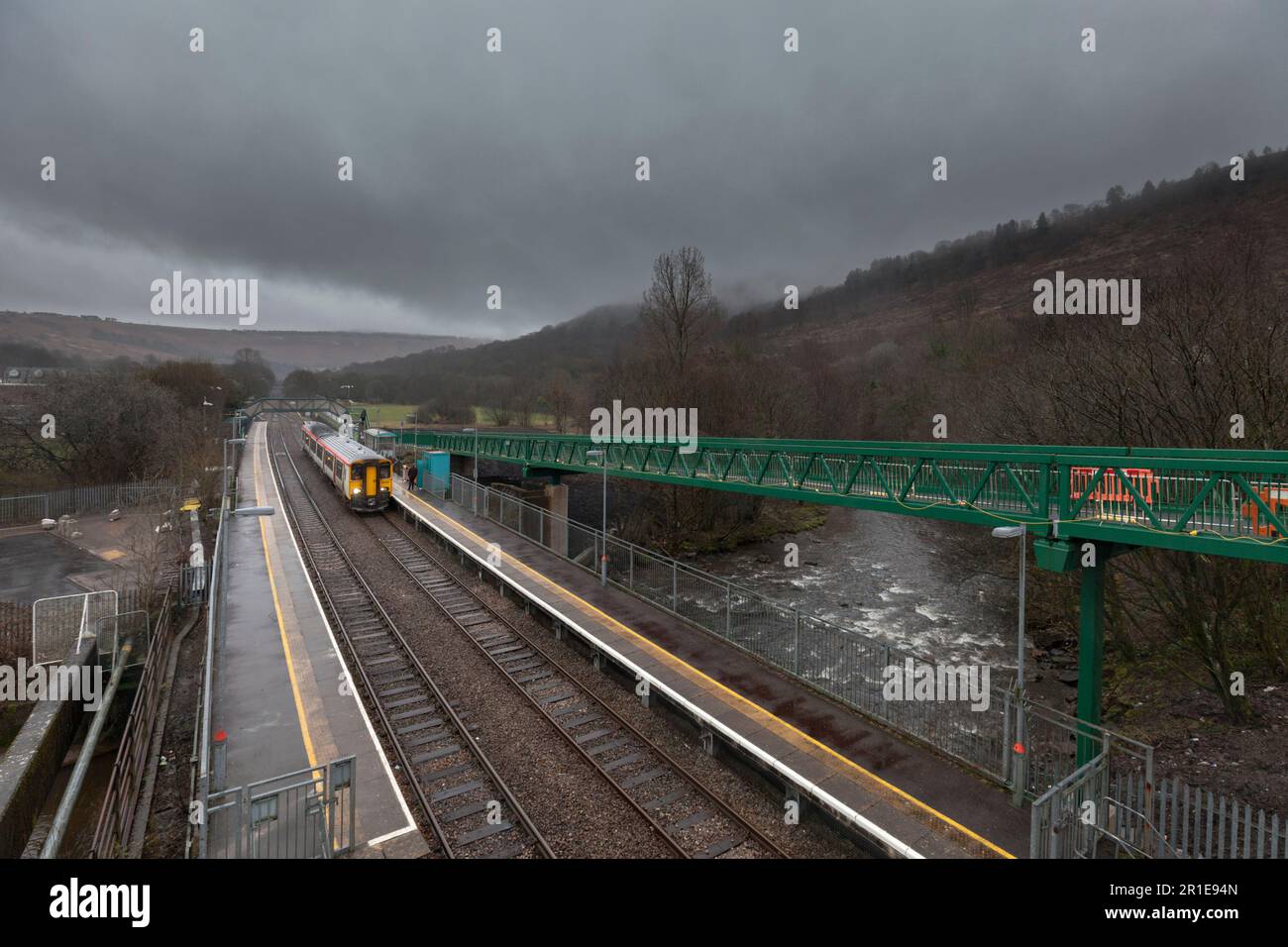 Transport For Wales class 150 sprinter train 150229 at Ystrad Rhondda ...