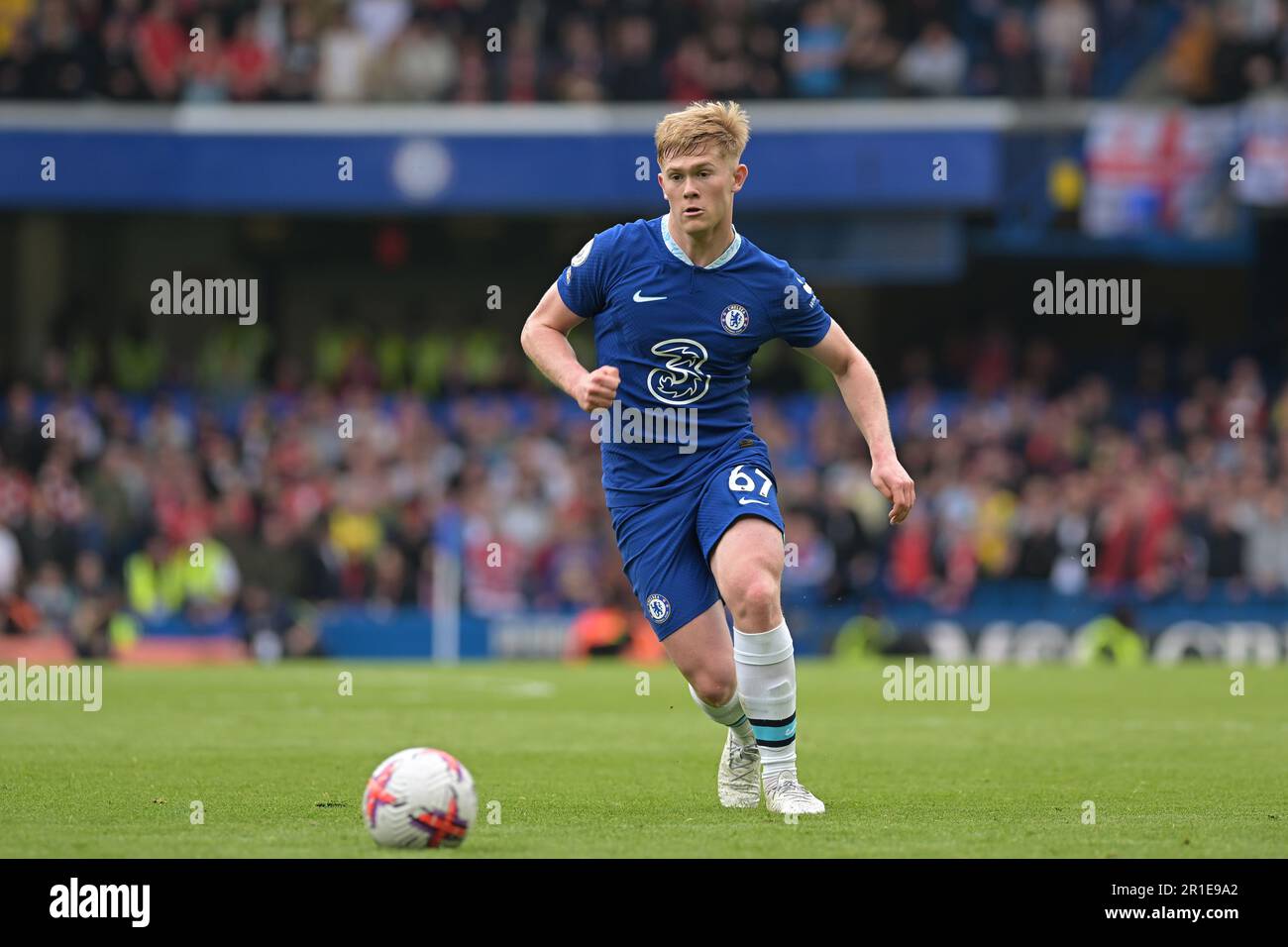 London, UK. 13th May, 2023. Lewis Hall of Chelsea during the Chelsea vs ...