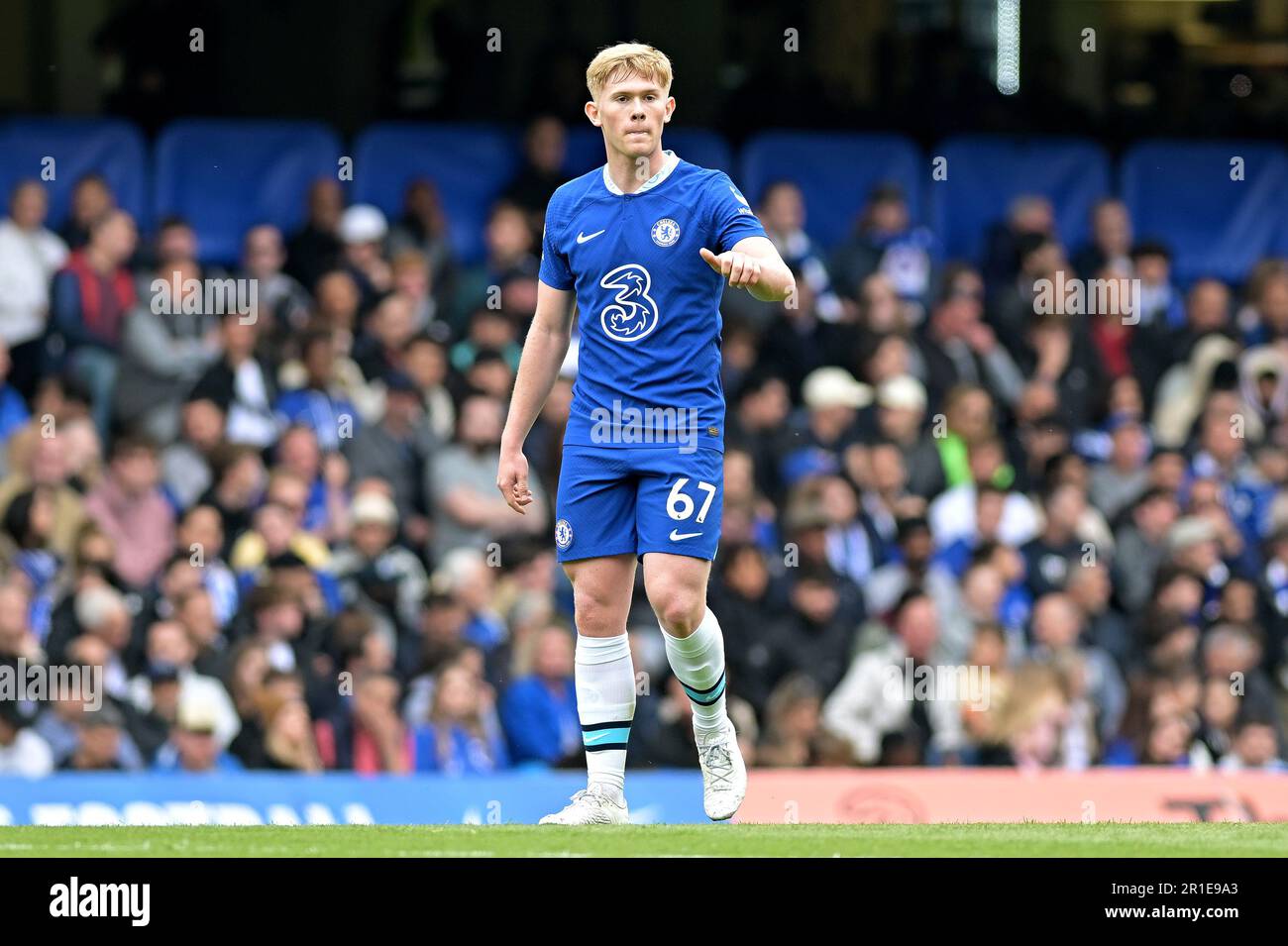 London, UK. 13th May, 2023. Lewis Hall of Chelsea during the Chelsea vs ...