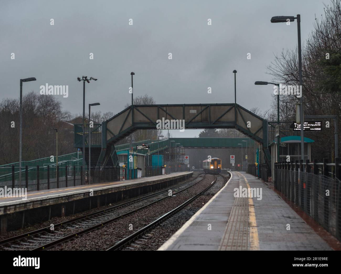 Transport For Wales class 150 sprinter train 150229 arriving at Ystrad ...