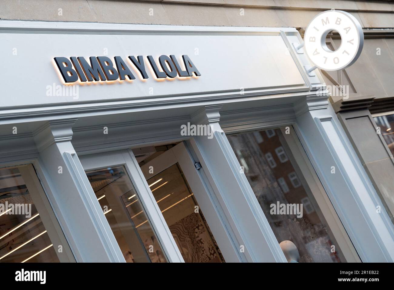 London, UK. 11th May, 2023. A shop sign of BIMBA Y LOLA Store, on May ...