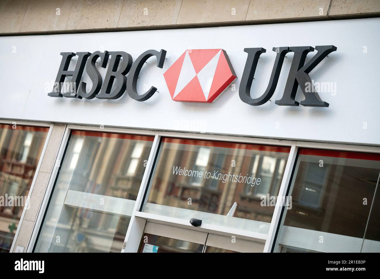 London, UK. 11th May, 2023. A shop sign of HSBC UK Bank, on May 07, 2023 in London, England ...