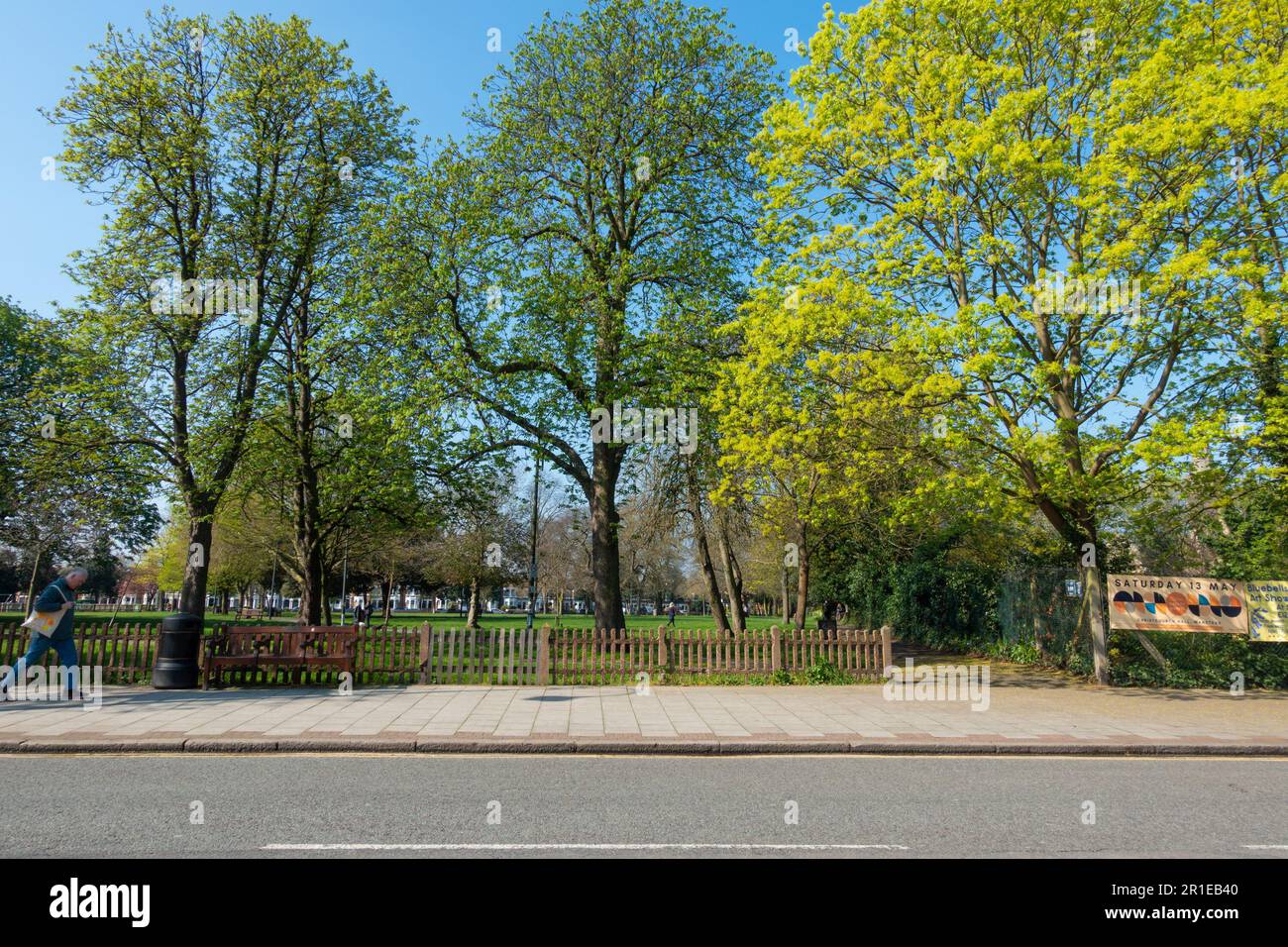 Wanstead high street, christchurch park, london, uk Stock Photo - Alamy