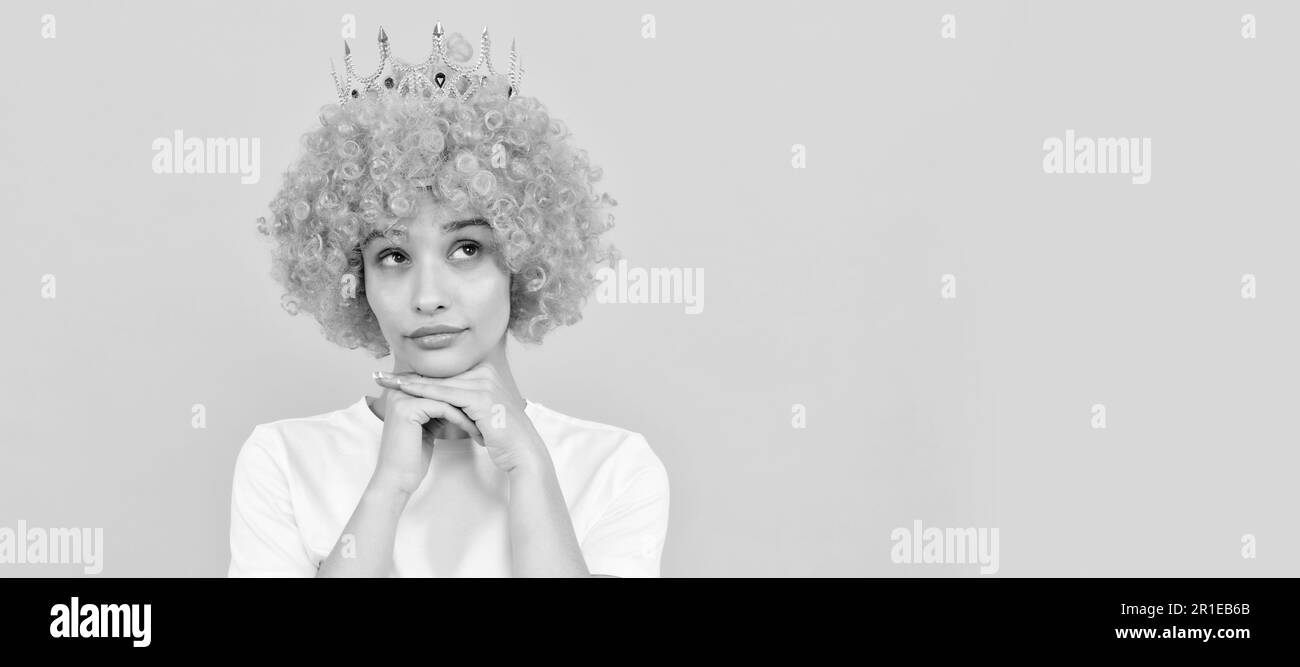 Wig yellow orange Black and White Stock Photos & Images - Alamy