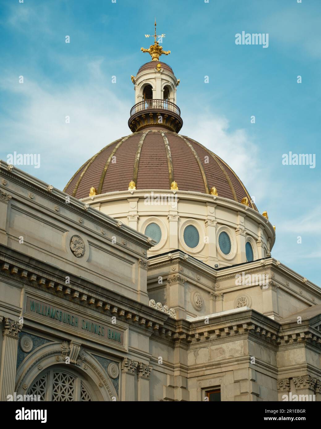 Architectural details of the Williamsburg Savings Bank, Brooklyn, New ...