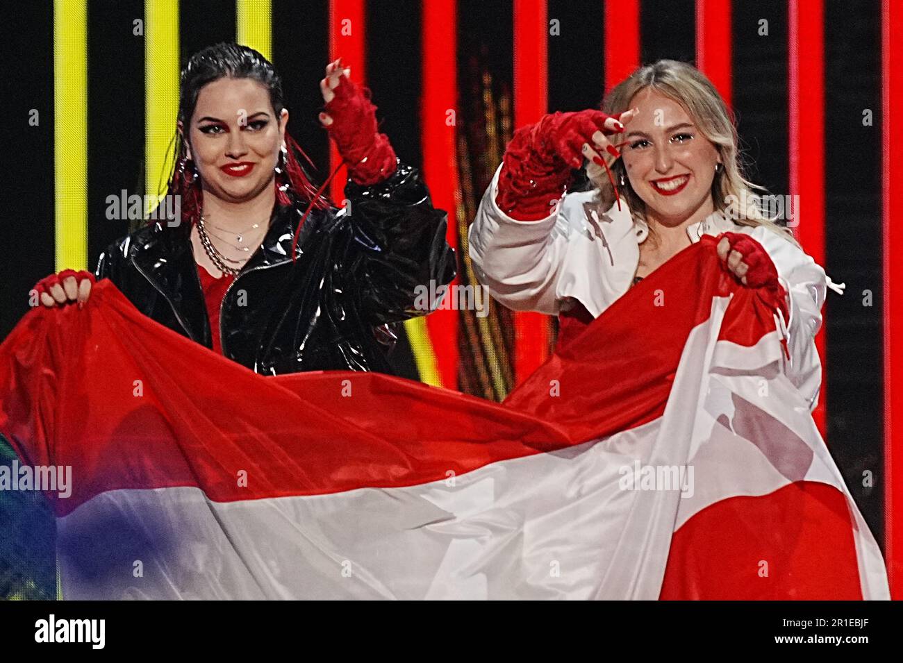 Austria entrant Teya & Salena during the grand opening of the grand ...