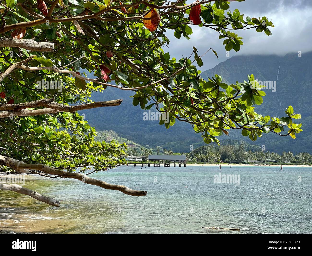 Hanalei pier in kauai hi-res stock photography and images - Alamy