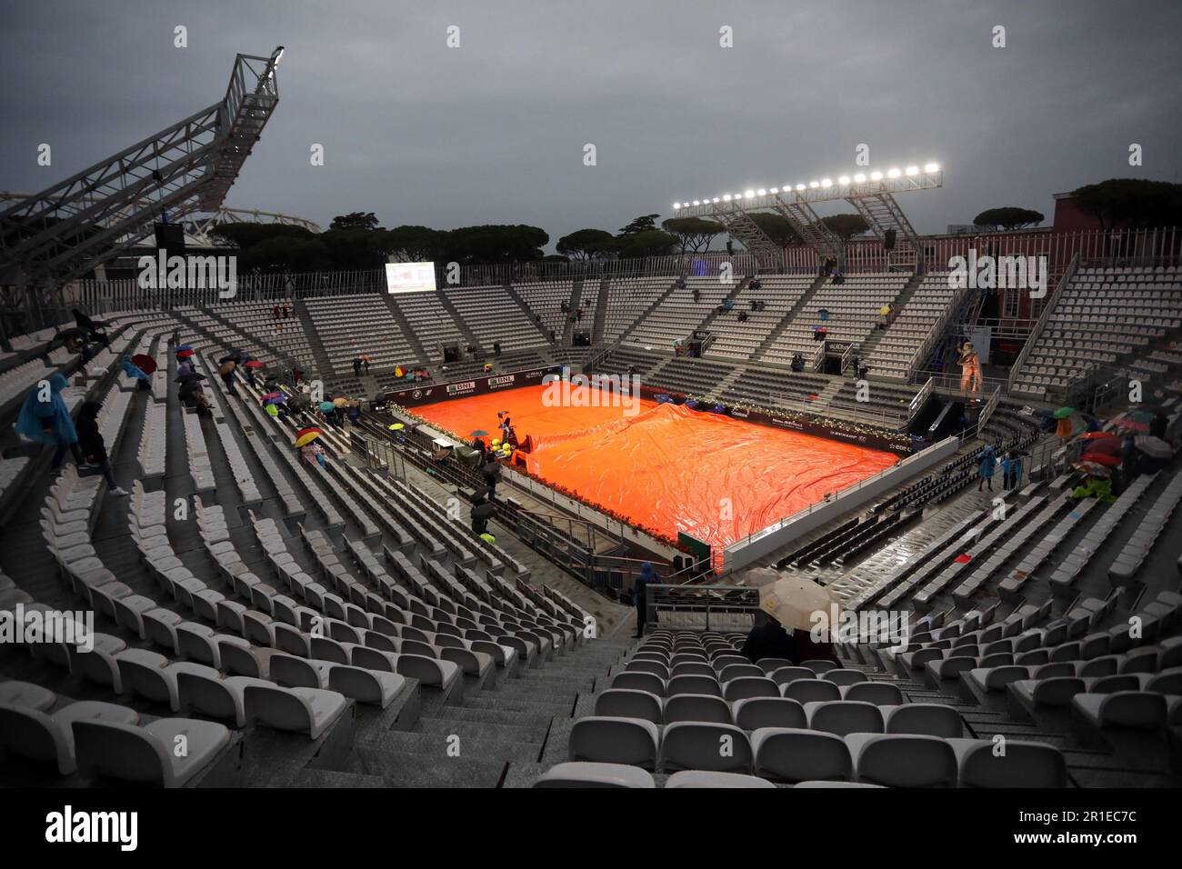 Rome, . 13th May, 2023. Rome, Italy 13.05.2023: Due to rain many races ...