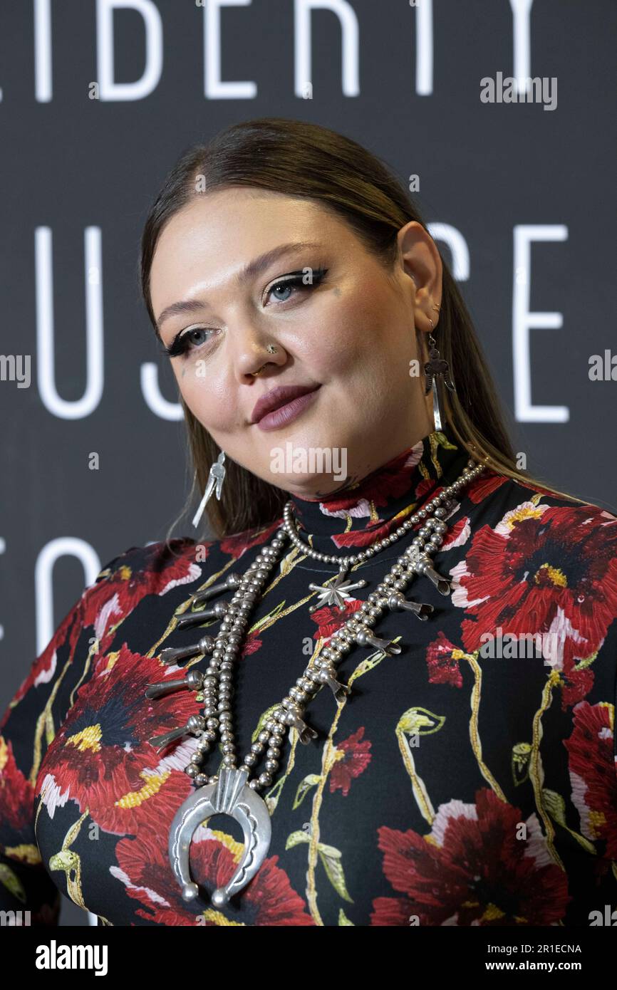American singer songwriter and native Texan ELLE KING poses on the red ...