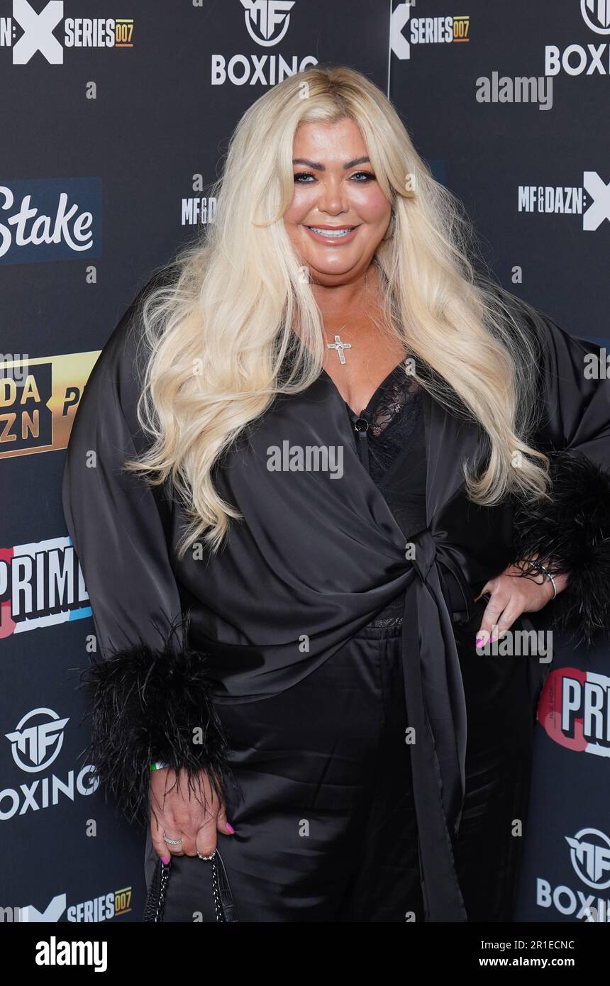 Gemma Collins arriving for the KSI vs Joe Fournier boxing match at OVO ...