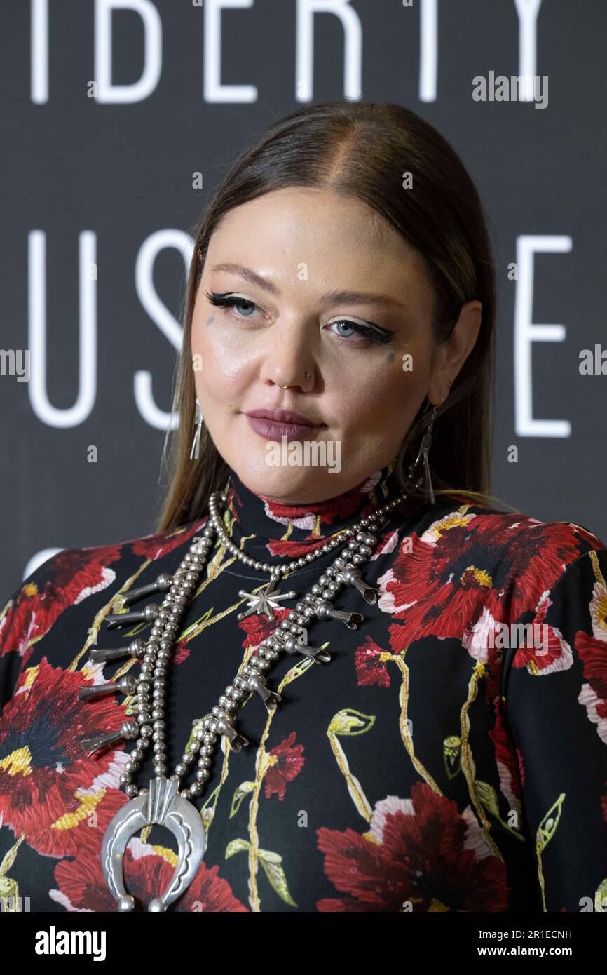 American singer songwriter and native Texan ELLE KING poses on the red ...