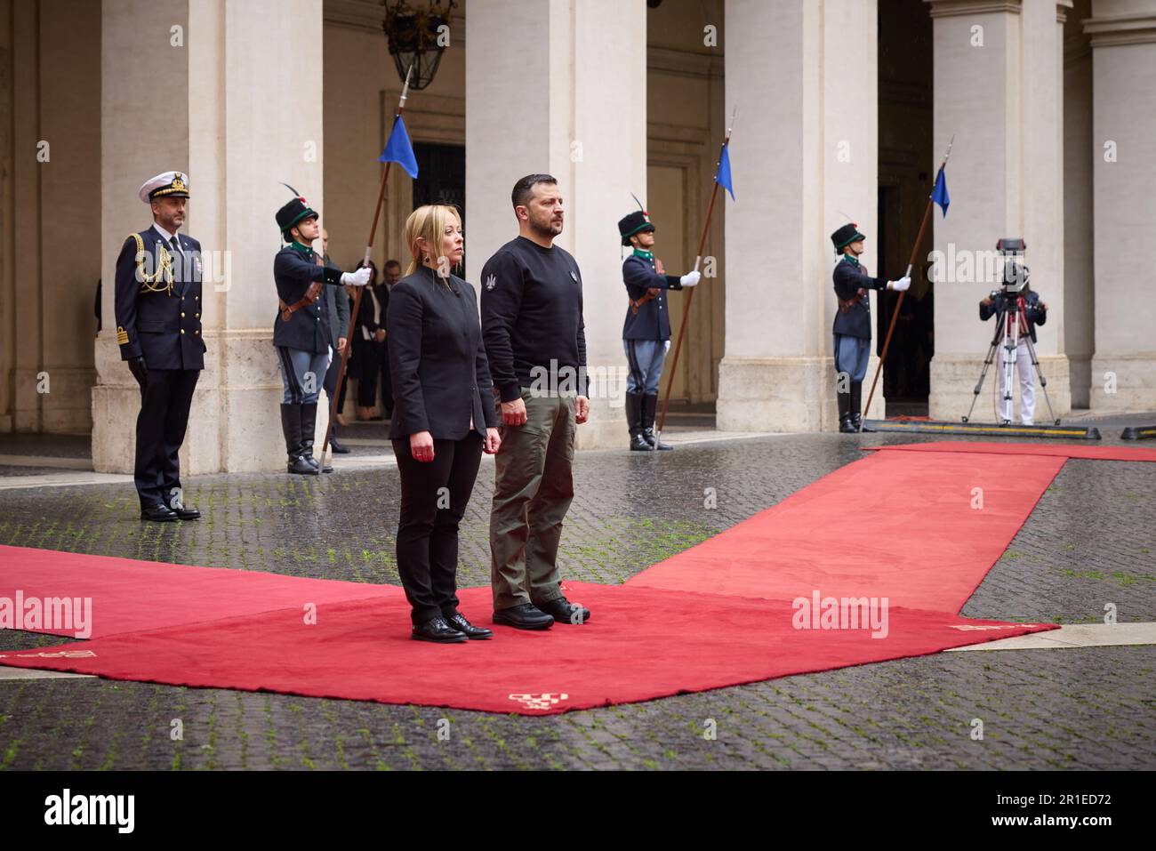 Rome, Italy. 13th May, 2023. Ukrainian President Volodymyr Zelensky ...