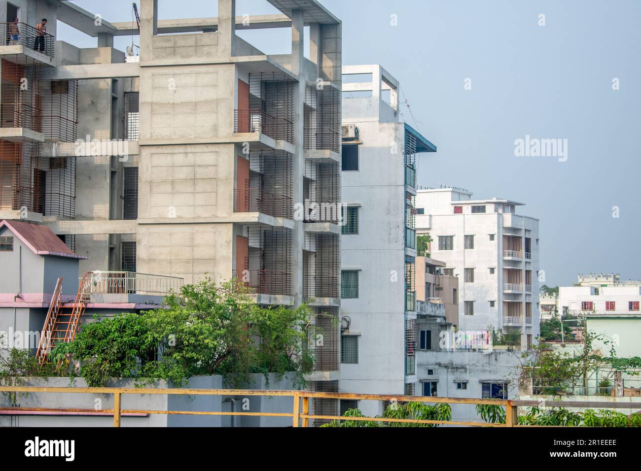 Residential buildings at Dhaka. Cityscape photo shoot Stock Photo - Alamy