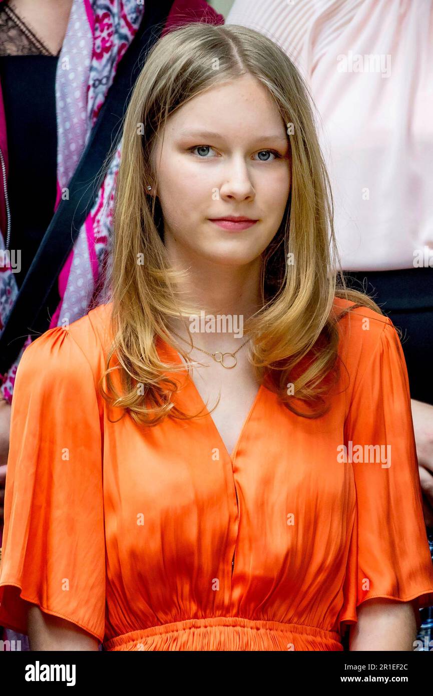 Brussel, Belgien. 13th May, 2023. Princess Eleonore of Belgium at the ...