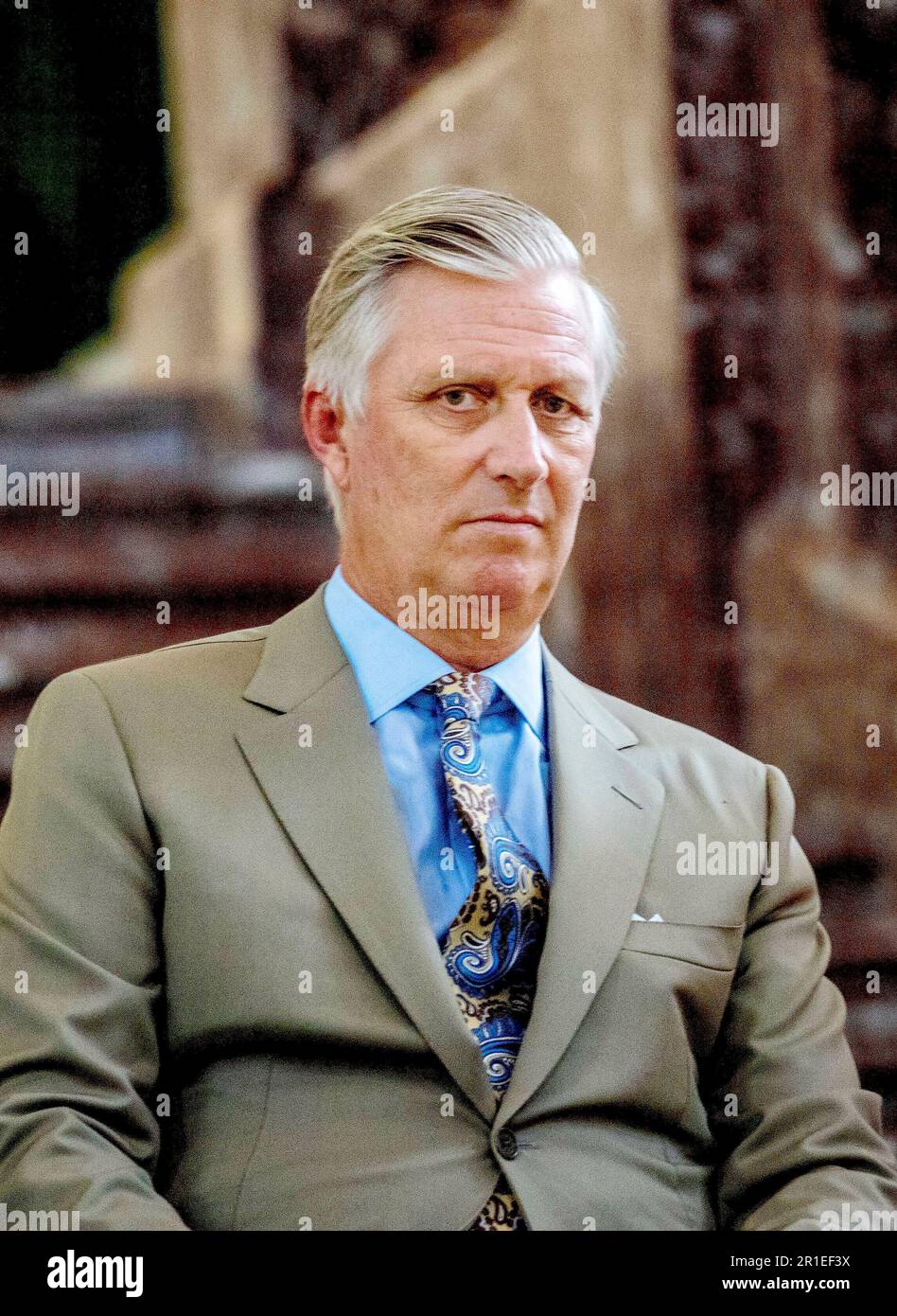 Brussel, Belgien. 13th May, 2023. King Filip of Belgium at the Royal ...