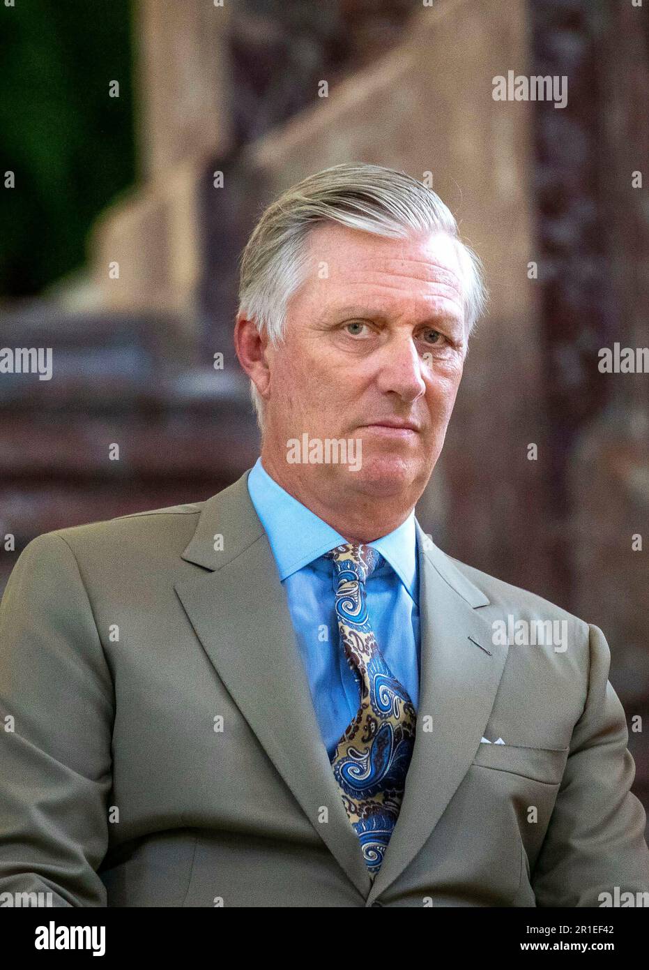 Brussel, Belgien. 13th May, 2023. King Filip of Belgium at the Royal ...