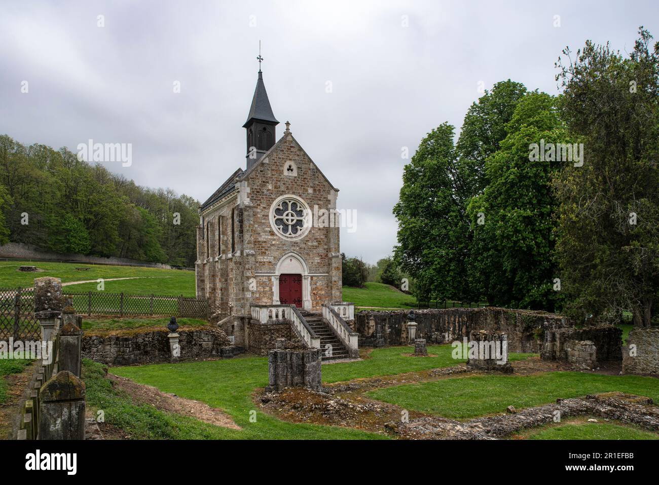 Architecture of the church of Port Royale des Champs in the Chevreuse ...