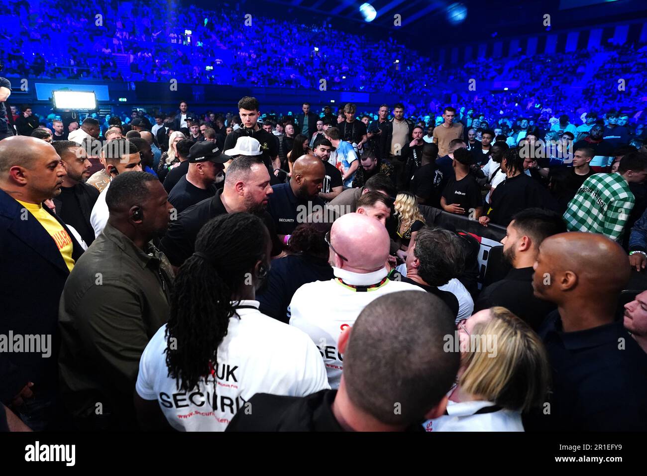 A fight breaks out in the crowd with boxer Tommy Fury involved at the ...