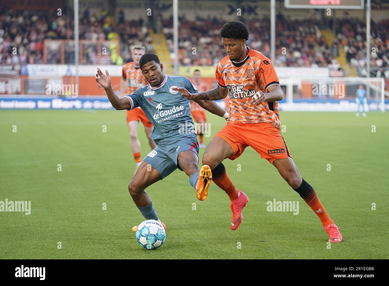 VOLENDAM - (lr) Churandy Sambo of Sparta Rotterdam, Xavier Mbuyamba of ...