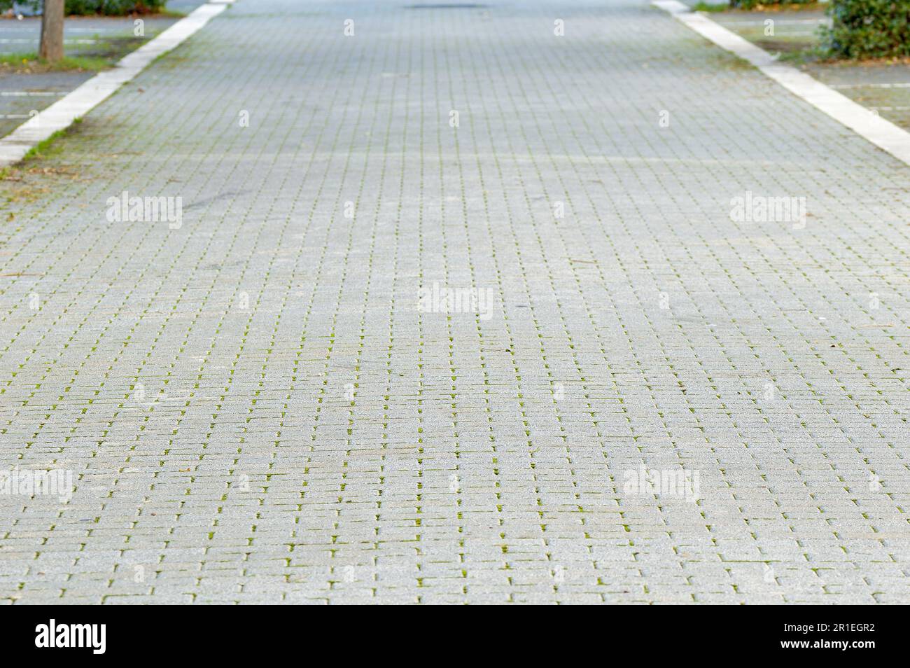 Stone block pathway at city Stock Photo - Alamy