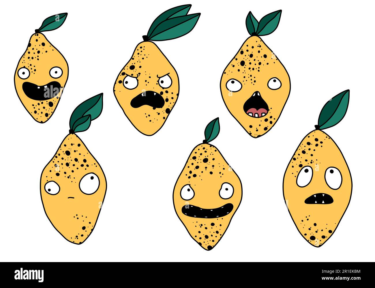 Drawing lemon hi hi-res stock photography and images - Alamy