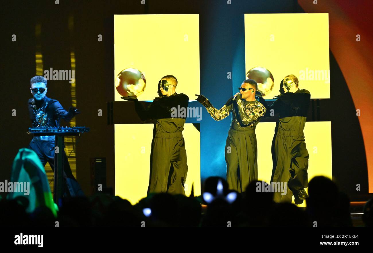 Liverpool, UK. 13th May, 2023. Tvorchi from Ukraine singing "Heart Of ...