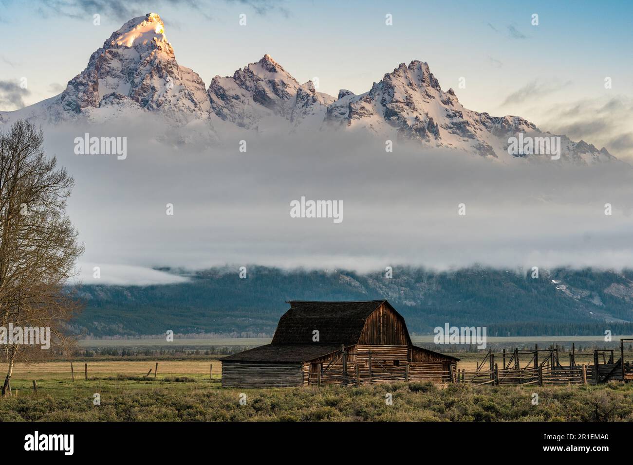 The John Moulton barn in the Mormon Row Historic District along ...