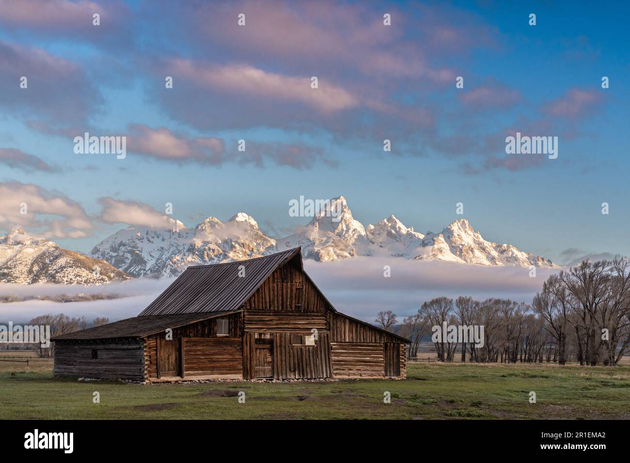 The T.A Moulton barn in the Mormon Row Historic District along Antelope ...