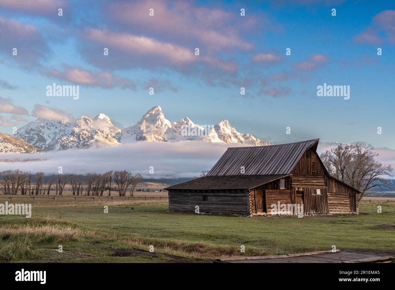 The T.A Moulton barn in the Mormon Row Historic District along Antelope ...