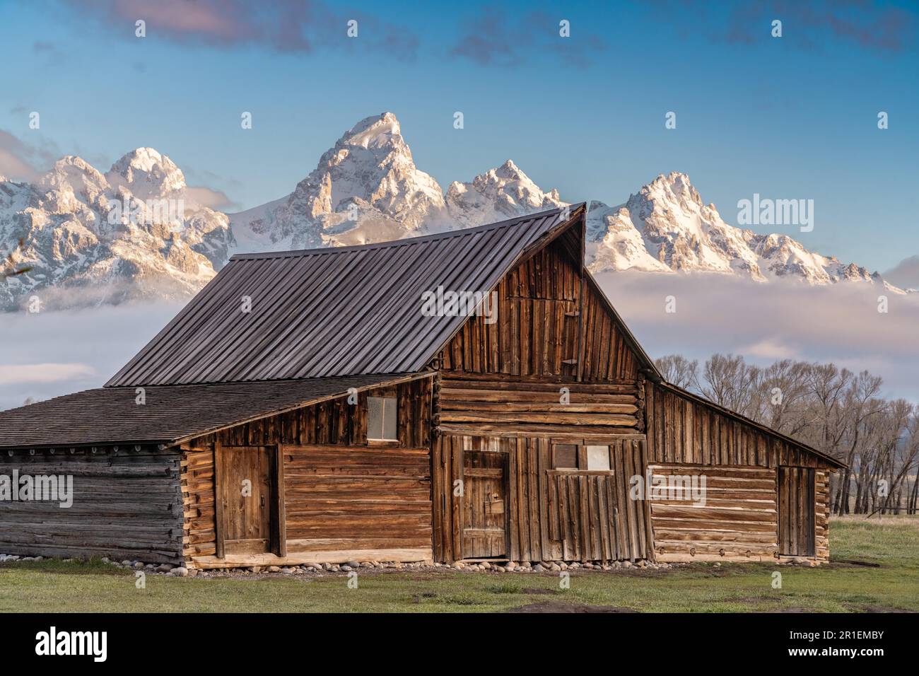 The T.A Moulton barn in the Mormon Row Historic District along Antelope ...