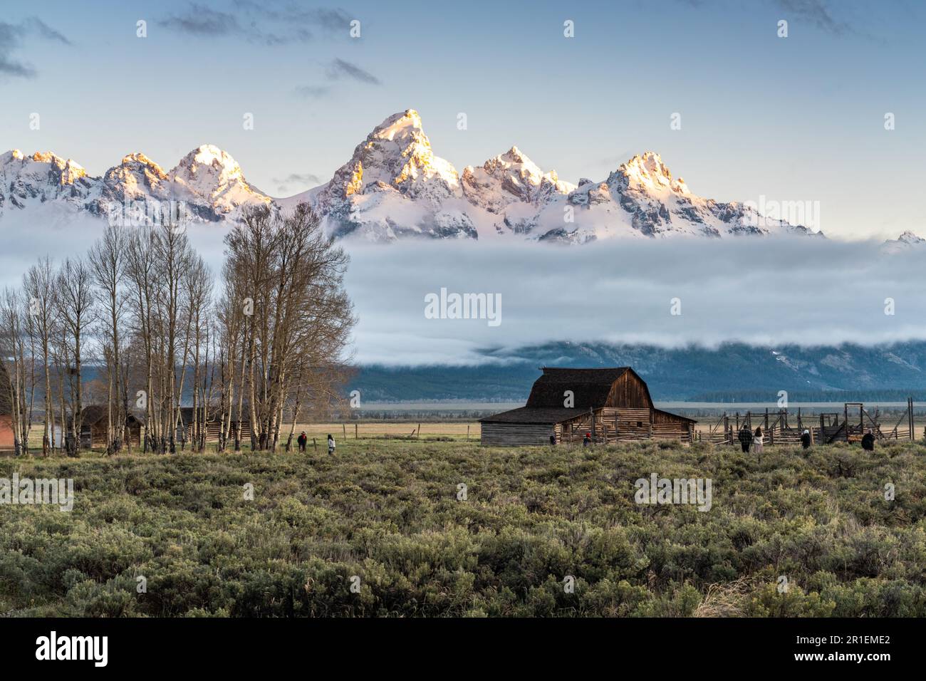 The John Moulton barn in the Mormon Row Historic District along ...
