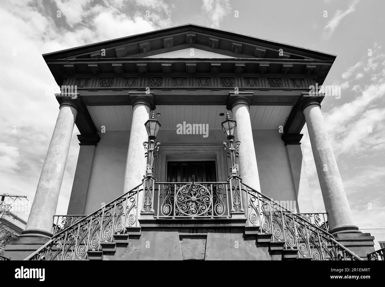 Old historic Civil War era building and architecture of the South Stock ...