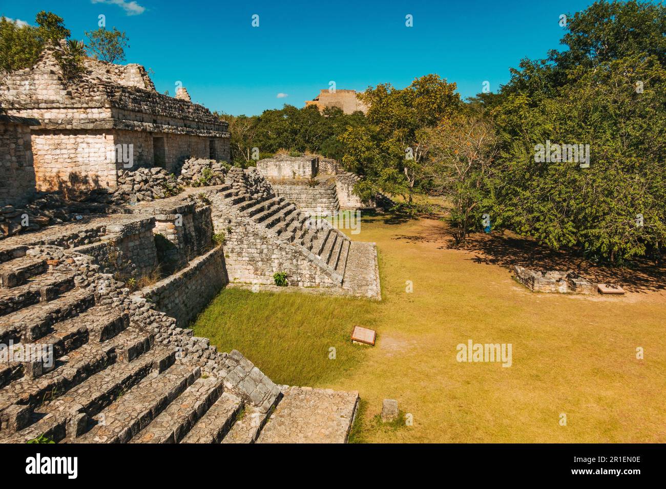 The Ekʼ Balam archeological site in Yucatan, Mexico. A a seat of a ...