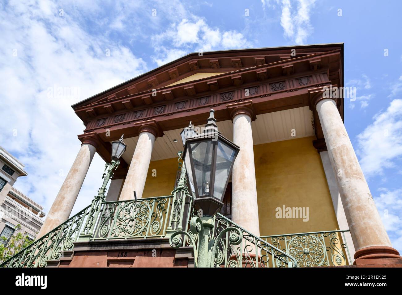 Old historic Civil War era building and architecture of the South Stock ...