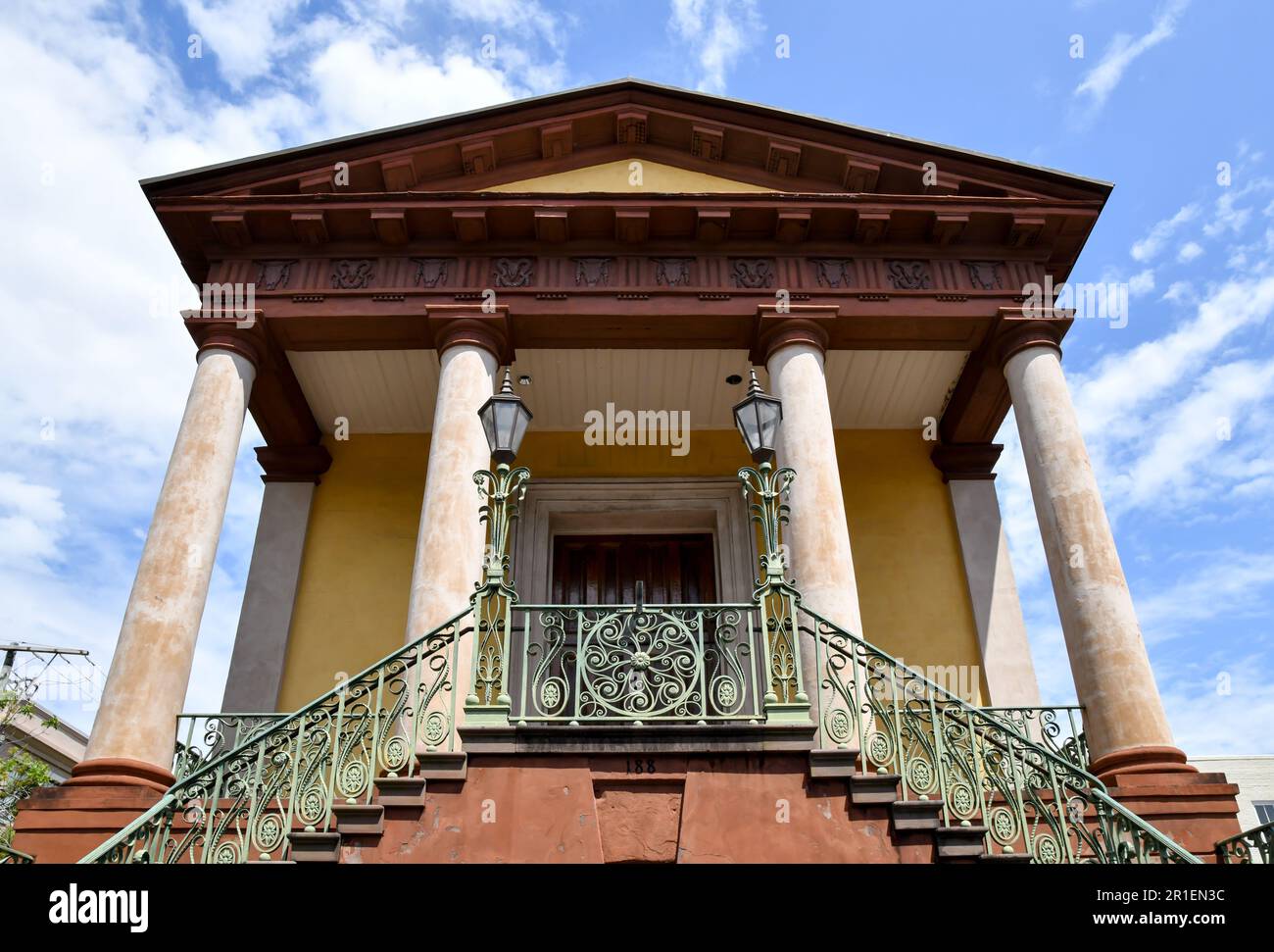 Old historic Civil War era building and architecture of the South Stock ...