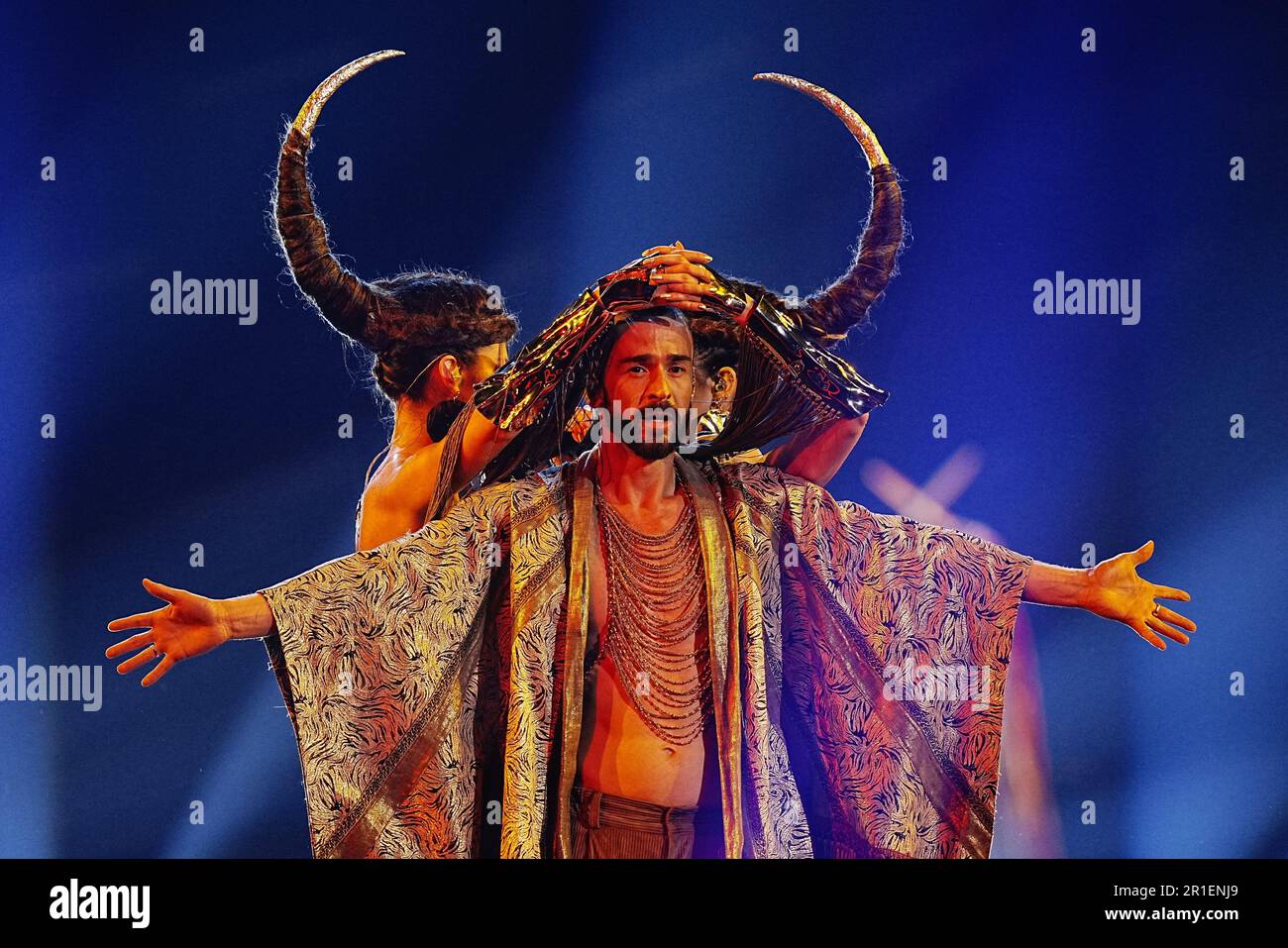 Moldova entrant Pasha Parfeni performing in the grand final for the ...