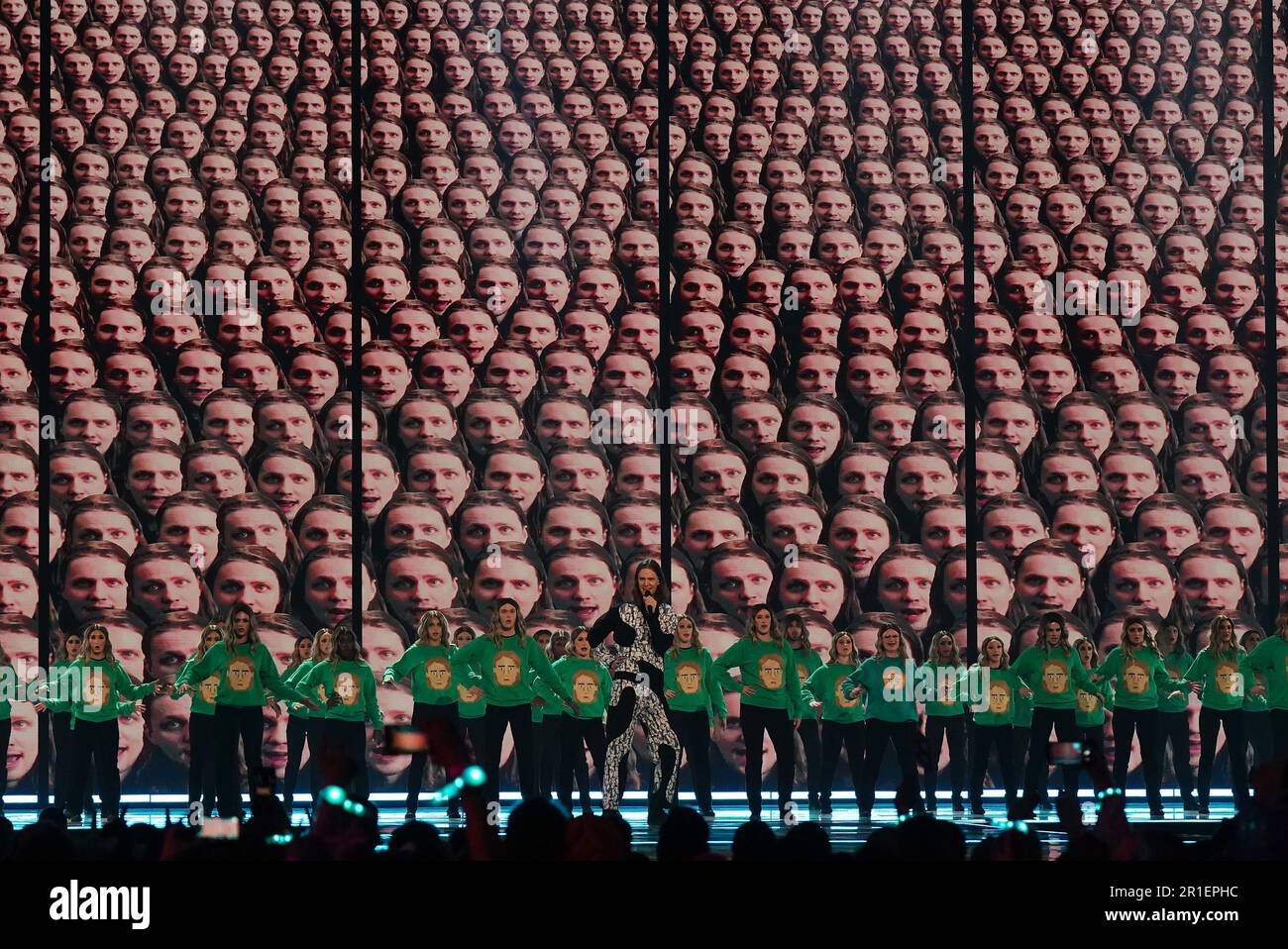 Dadi Freyr performing in the grand final for the Eurovision Song ...