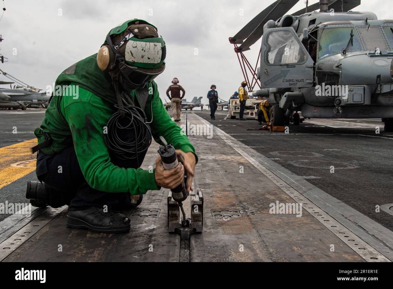 230513-N-FJ237-1019 PHILIPPINE SEA (May 13, 2023) A U.S. Navy Sailor ...